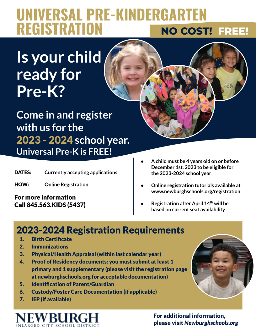 Program Information - Pre-K Program - NECSD