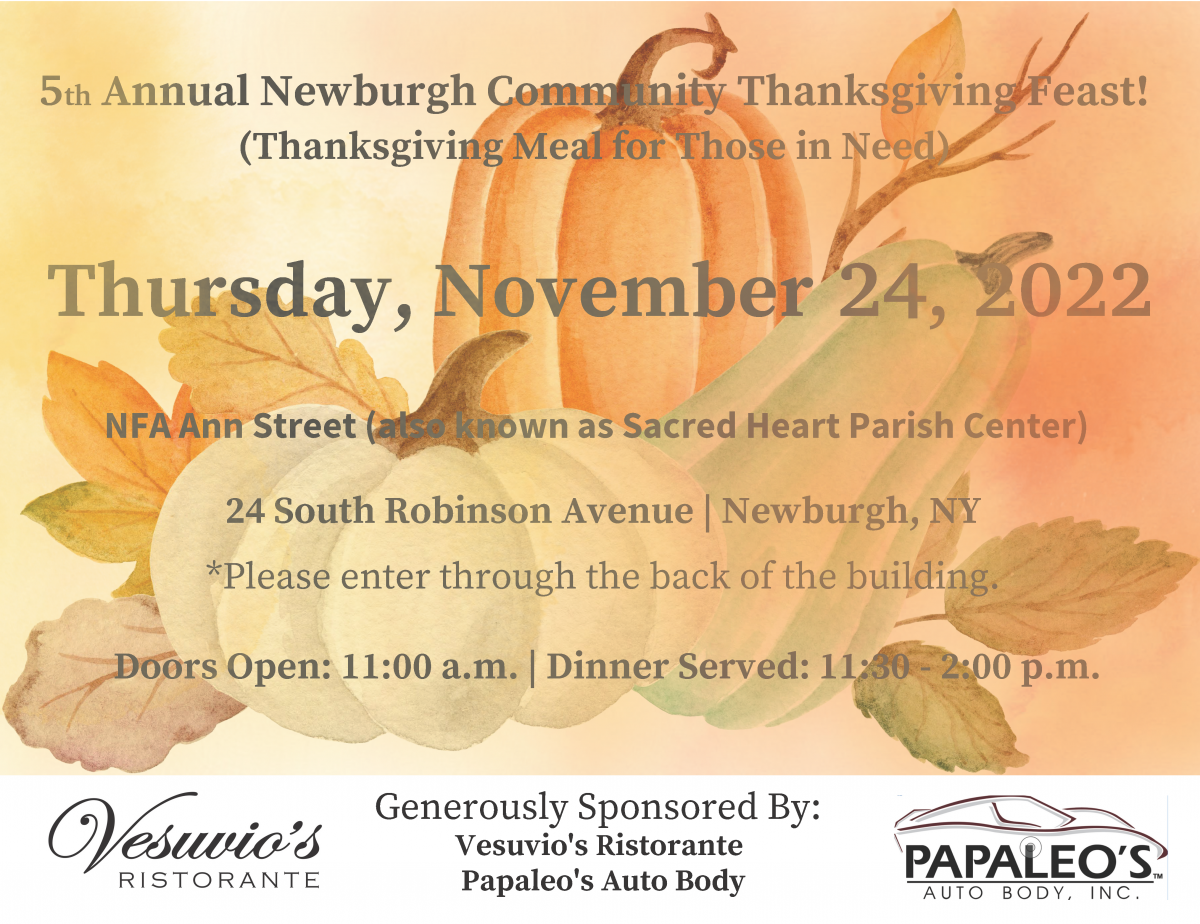 5th Annual Newburgh Community Thanksgiving Feast!- News - NECSD