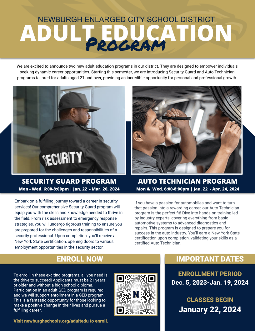 Adult Education Program- News - NECSD