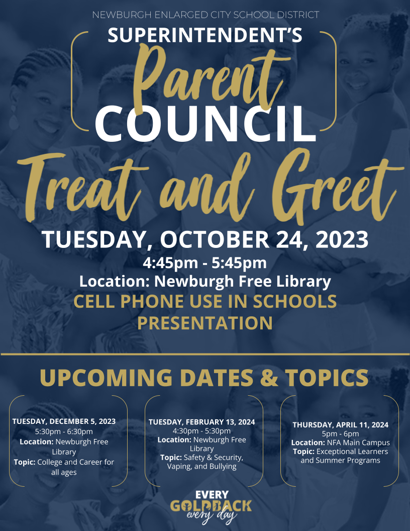 REMINDER! Superintendent's Parent Council | Meeting Schedule- News - NECSD