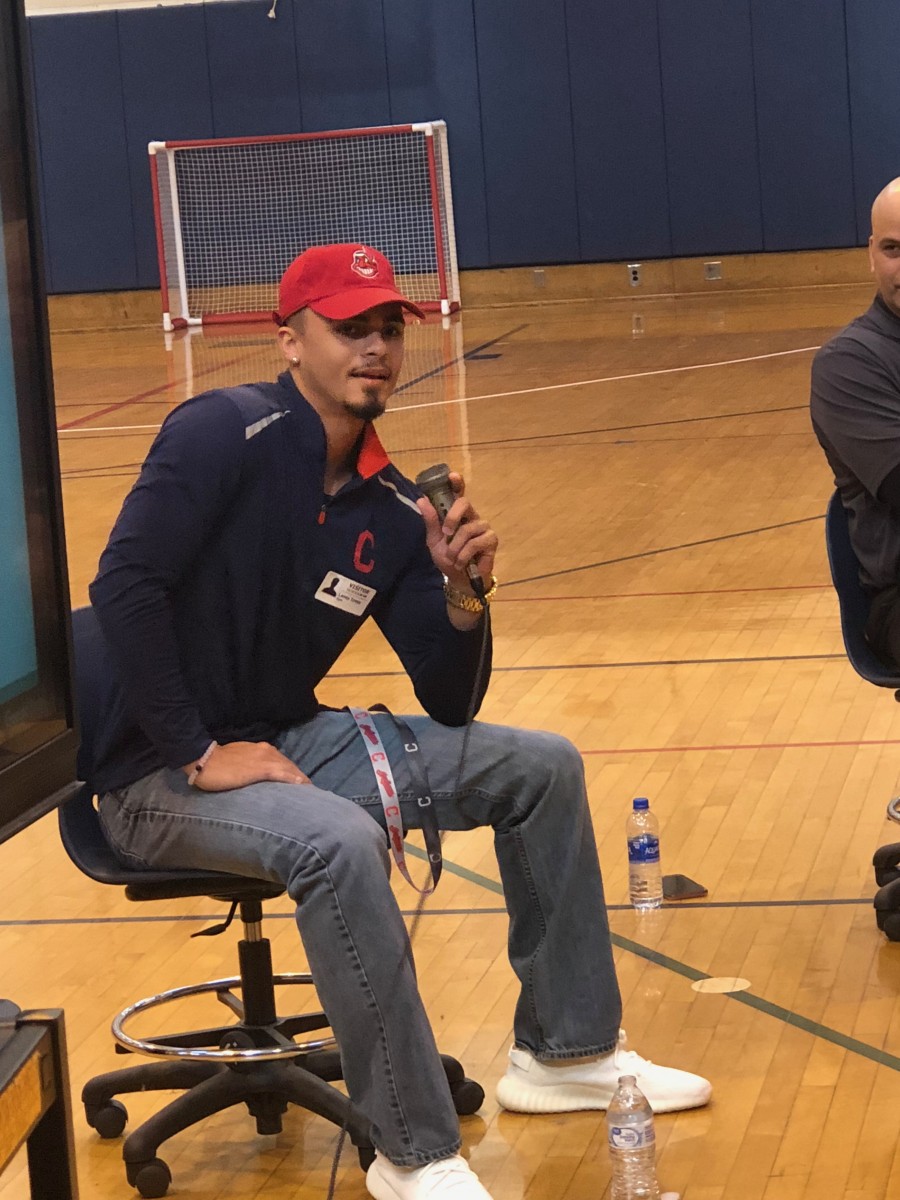 Temple Hill Academy welcomed recently drafted Cleveland Indians pitcher ...
